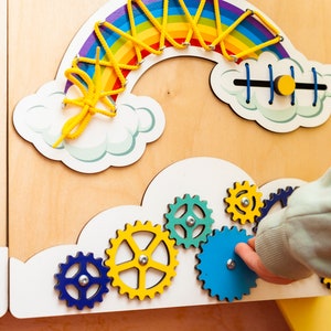 Large Wall Busy Board 6pcs Set Activity Wall for Play Room Kids ...