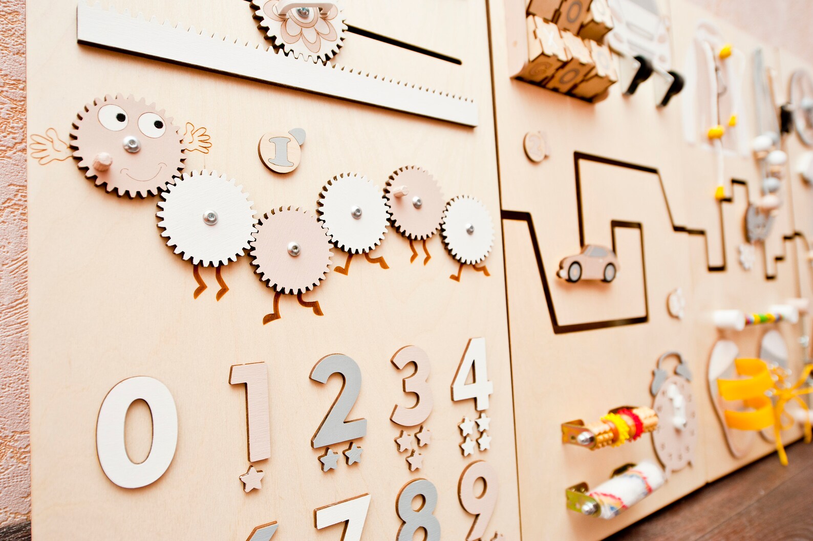 Learning Wall Panel for Sensory Room or Preschool Classroom in Natural ...