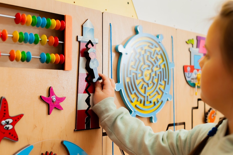 Large Busy Board Wall Toy Sea Ativity Panel Sensory Wallfor - Etsy