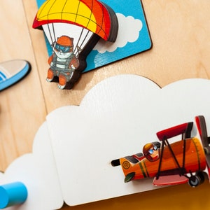 Large Wall Busy Board 6pcs Set Activity Wall for Play Room Kids ...