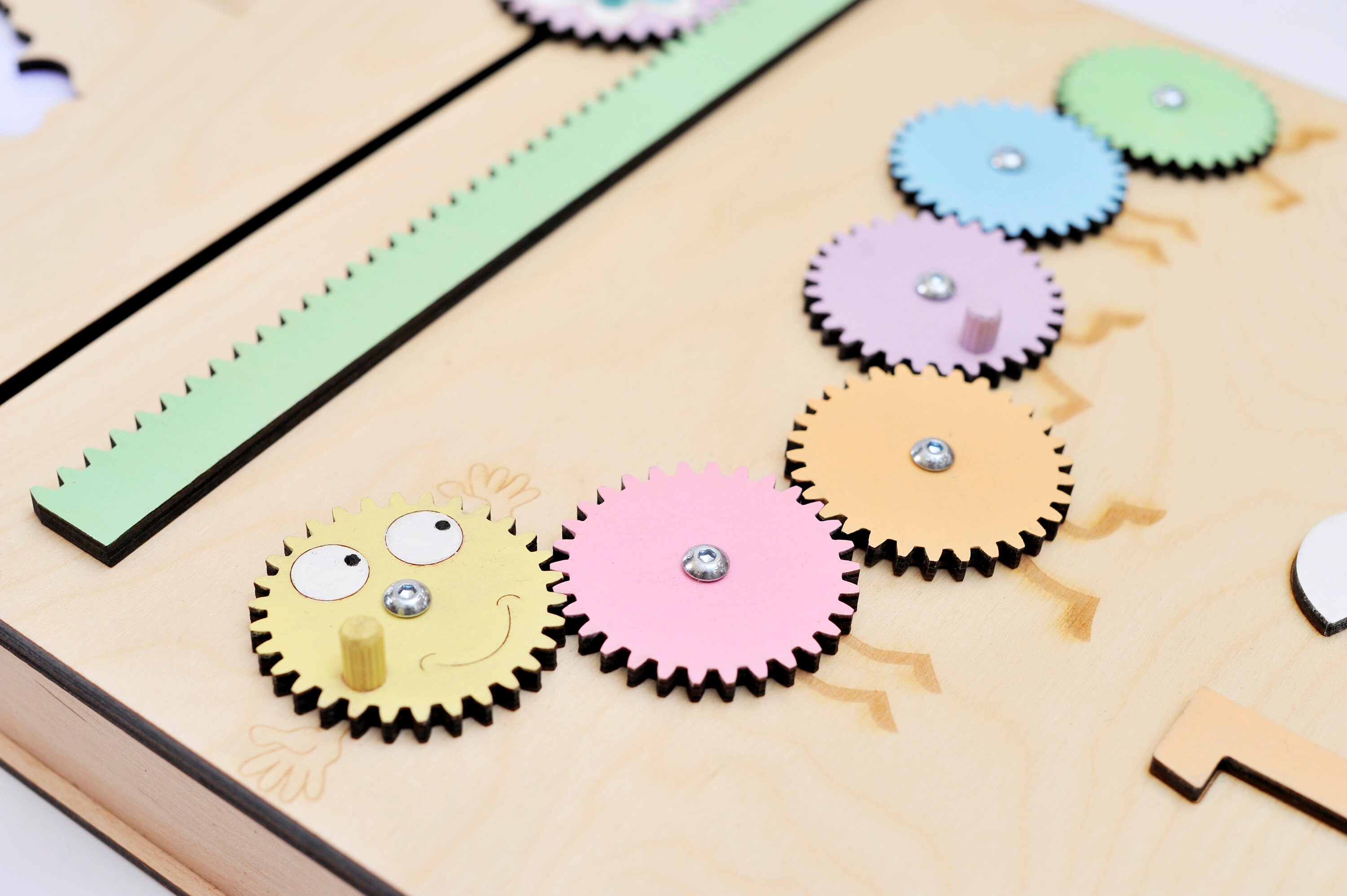 Panel de pared sensorial en colores pastel Montessori tablero - Etsy México