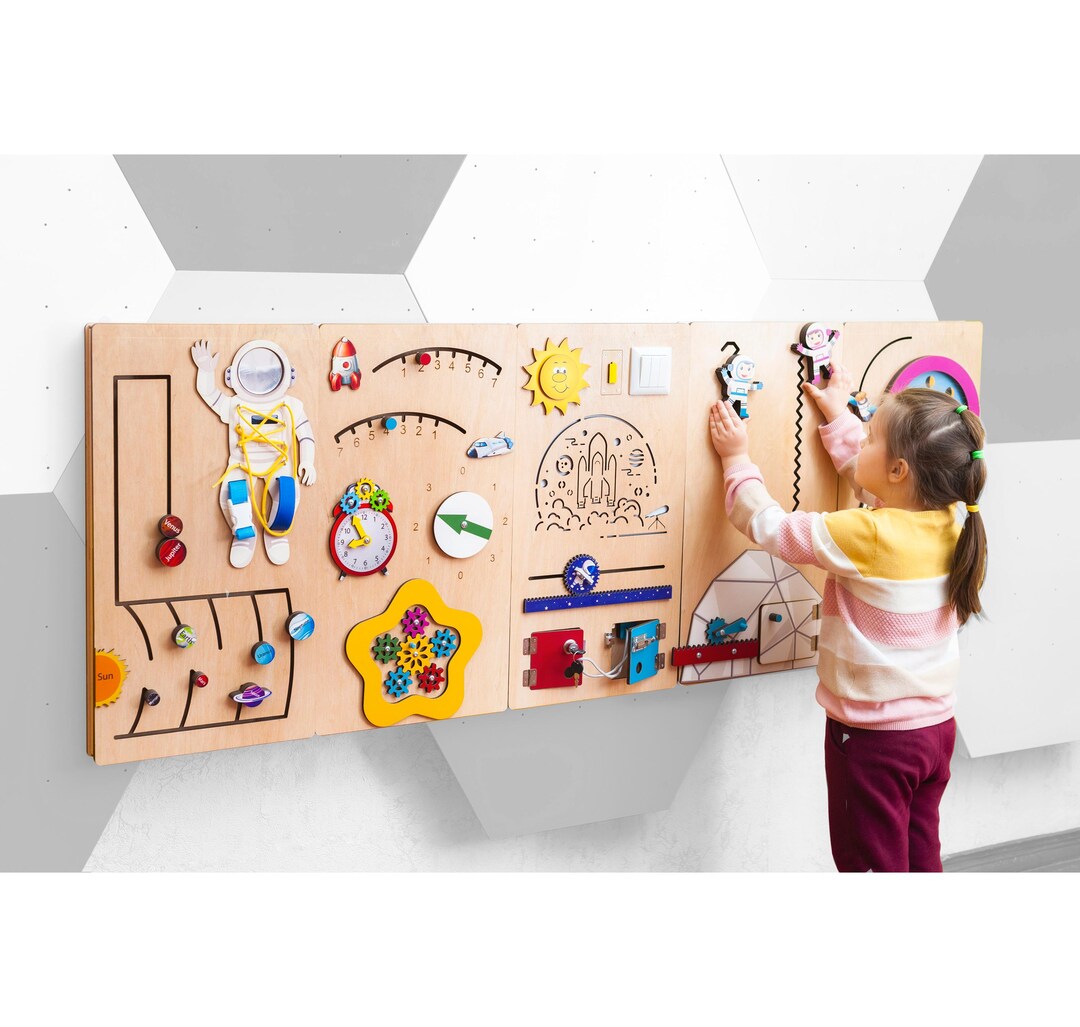 Activity Wall Board Space Theme Sensory Wall Indoor Playground Large ...