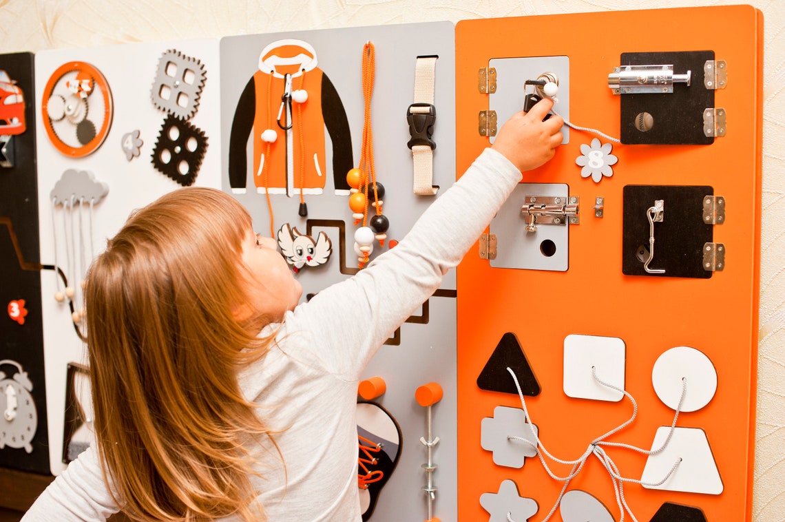 Sensory Wall Panel for Indoor Playground Pediatrics Tactile Activity ...