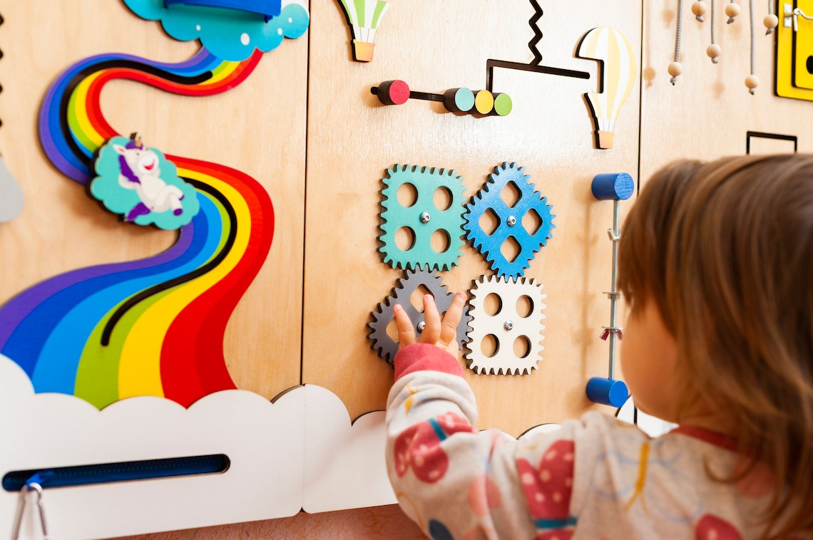 Large Wall Busy Board 6pcs Set Activity Wall for Play Room - Etsy