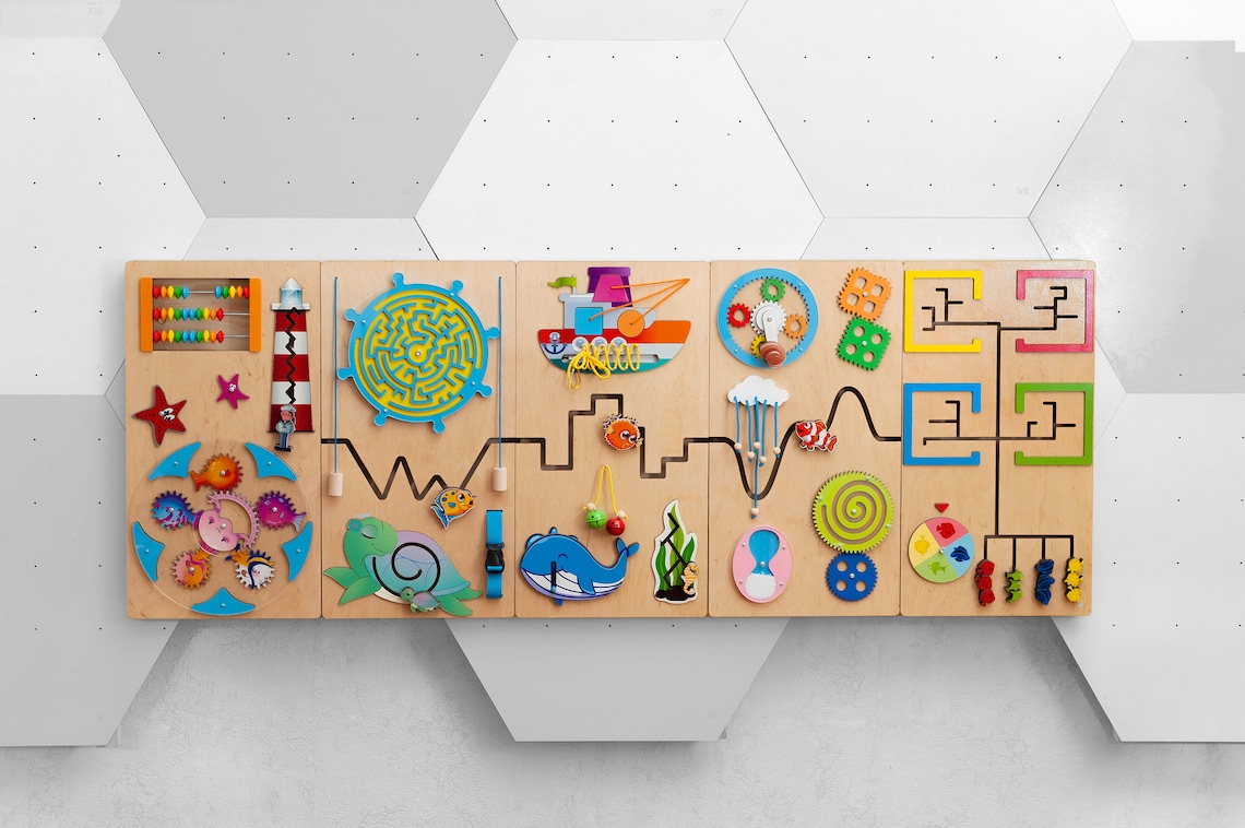 Large Busy Board Wall Toy Sea Ativity Panel Sensory Wallfor - Etsy
