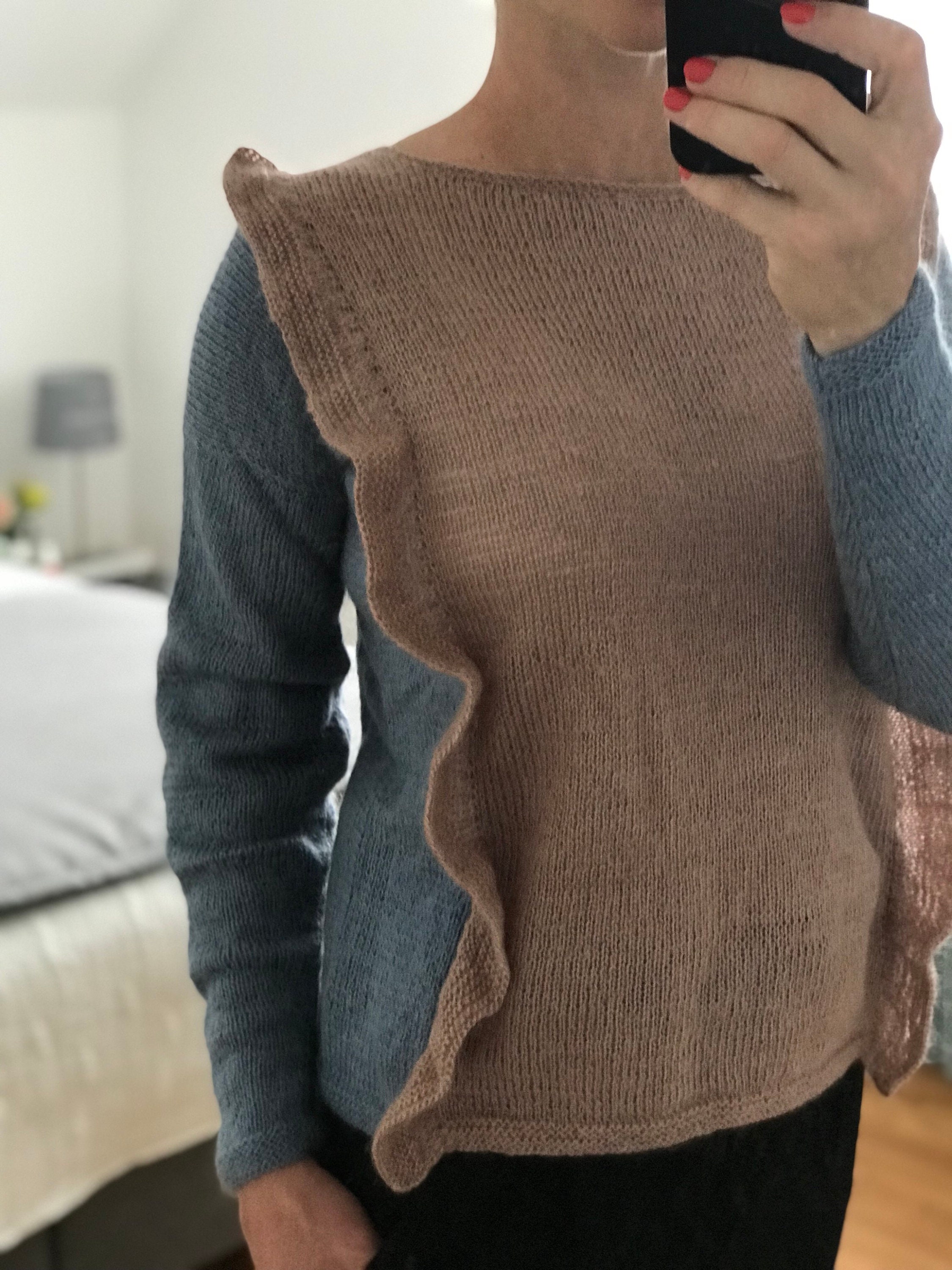 Woman's Sweater With Modern Details - Etsy New Zealand