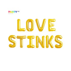 Love Stinks Balloon Banner | Anti Valentines Day Party Decor | Divorce ...