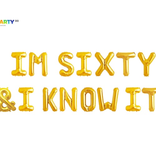 60th Birthday Day Party Decor im Sixty & I Know | Etsy