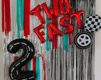 Printable Two Fast Birthday Party Cupcake Toppers Race Car - Etsy
