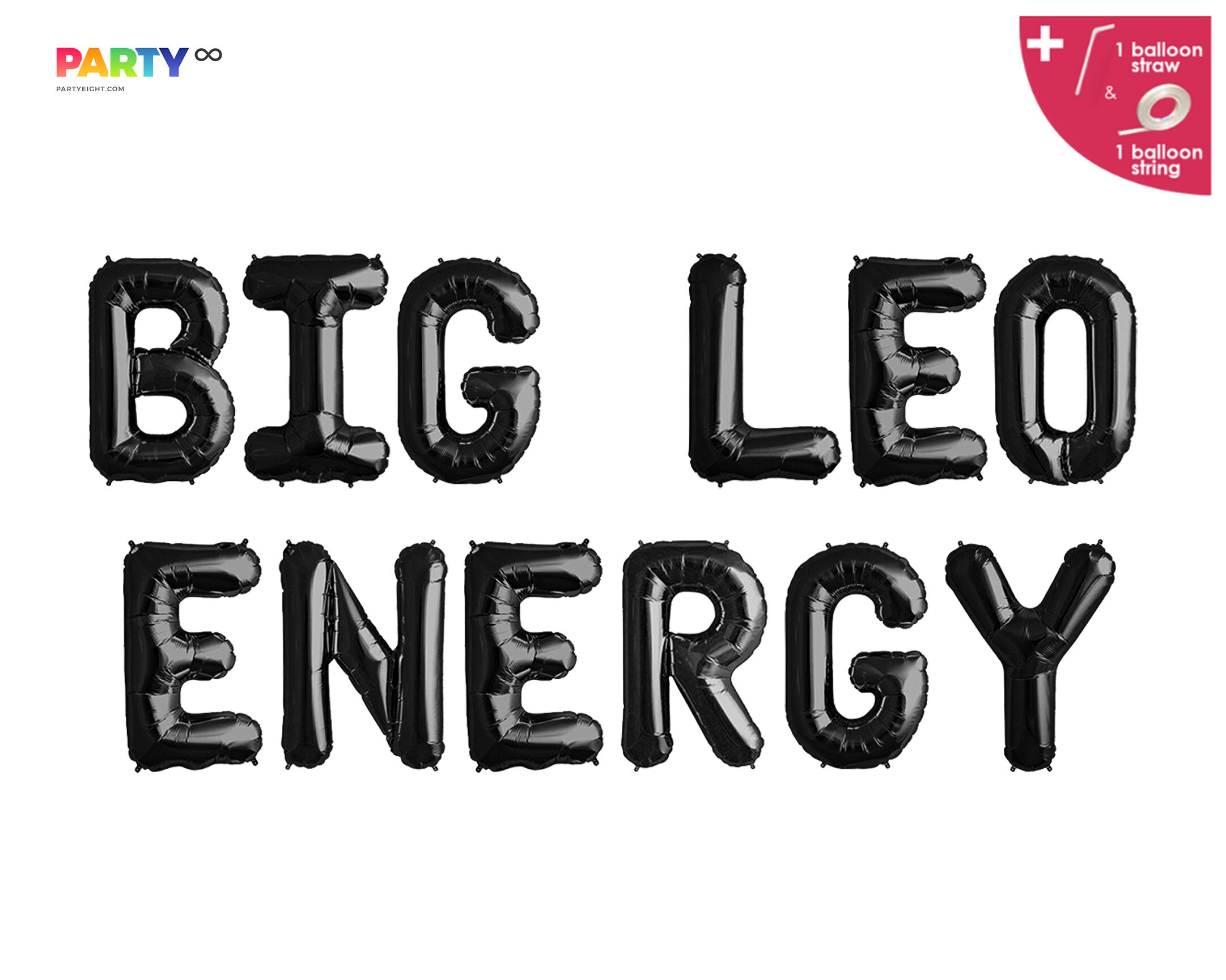 Big Leo Energy Balloon Banner 21st Birthday Decorations | Etsy