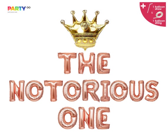 Notorious One Birthday Balloon Banner| Hip Hop The Big One Birthday ...