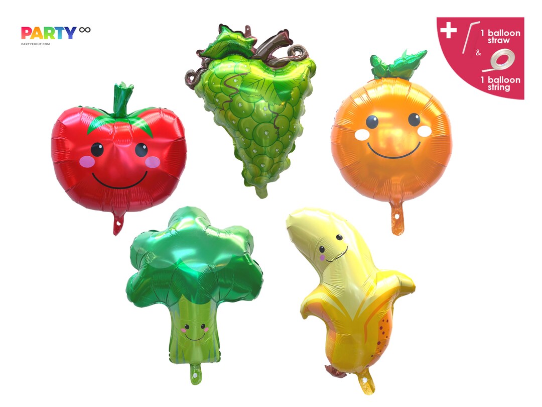 Farmers Market Birthday Decorations| Tomato Balloon | Vegetable ...