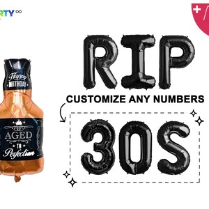 Rip 30S Banner | Custom Halloween Theme Birthday| 40th 50th 60th ...