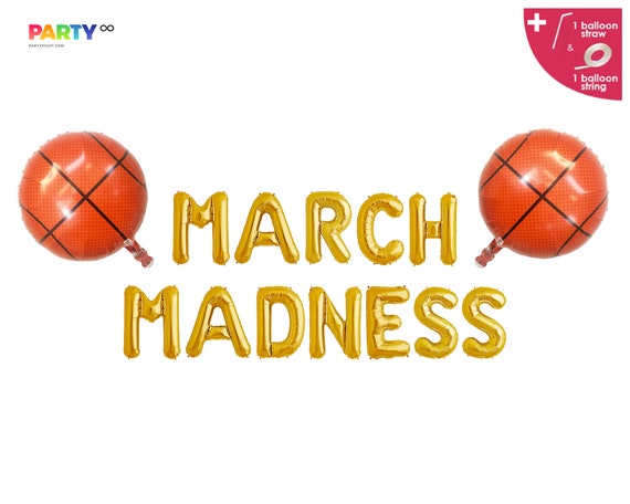 March Madness balloon banner | basketball parties NCAA Basketball games ...
