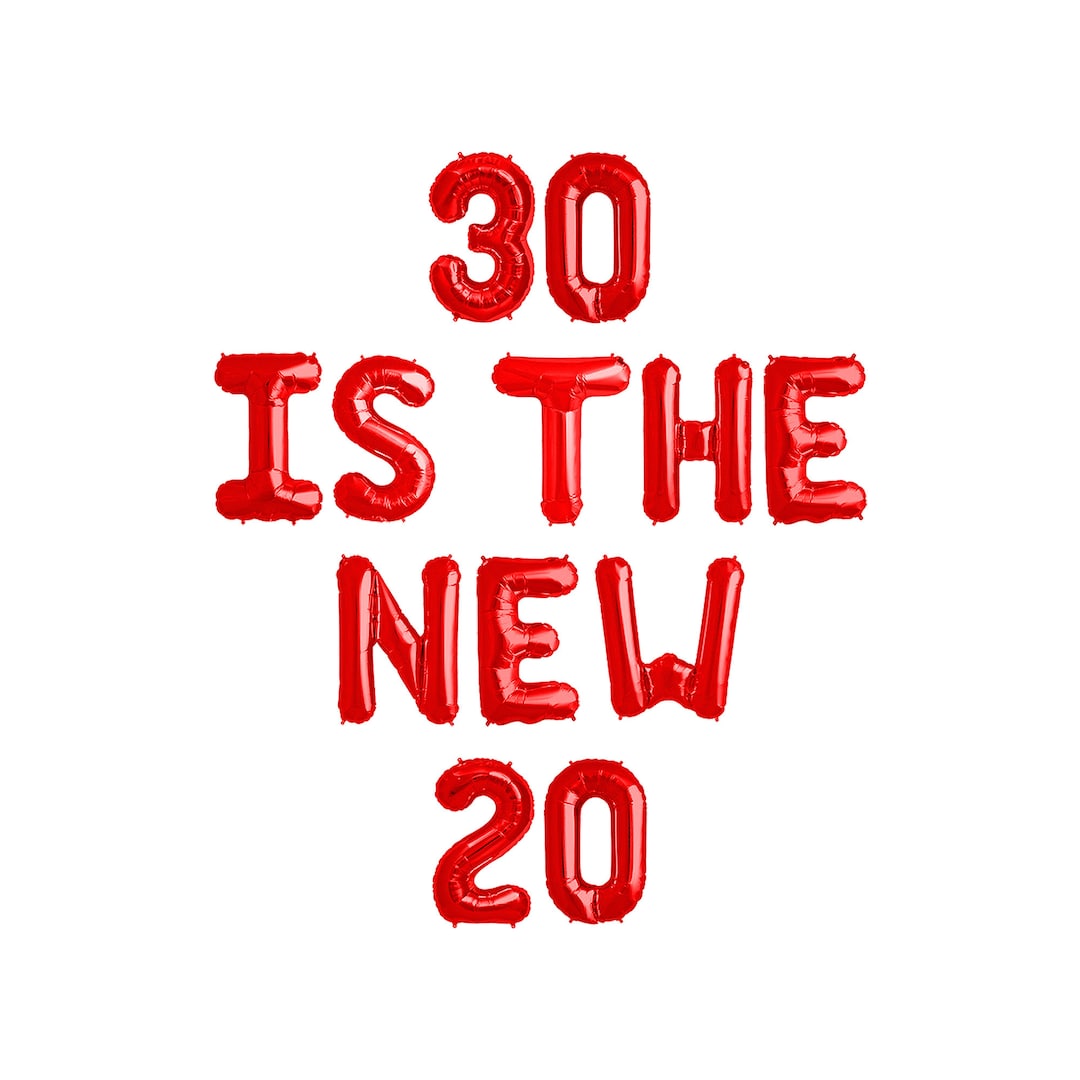 30 is the New 20 Banner | 30th Birthday Decoration for Him Her | Dirty ...