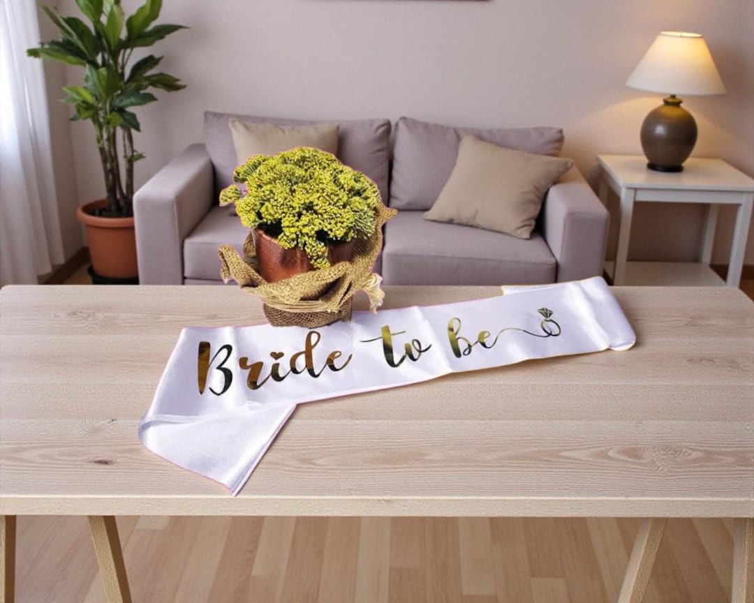 Bride to Be Sash: Chic Bachelorette Party Accessory Elegant Bridal ...
