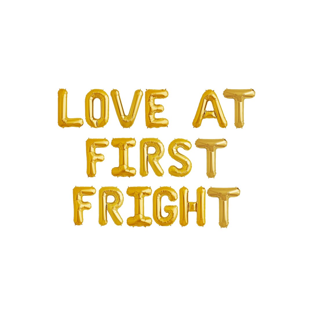 Love at First Fright Balloon Banner | Halloween Bridal Shower ...