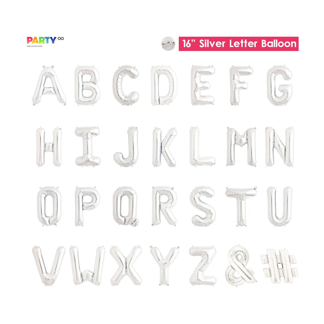 How To Inflate Silver Letter Balloons at Jonathan Whelchel blog