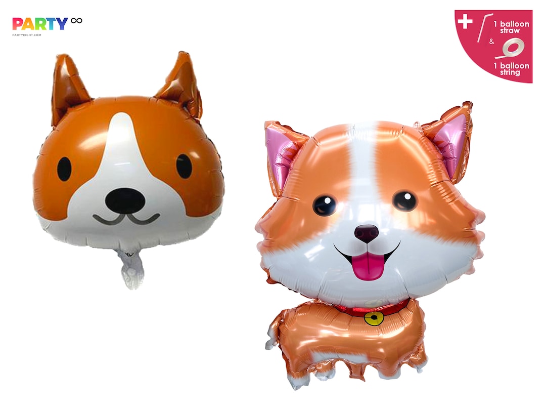 Corgi Balloon | Corgi Birthday | Lets Pawty Corgi Party Decorations ...