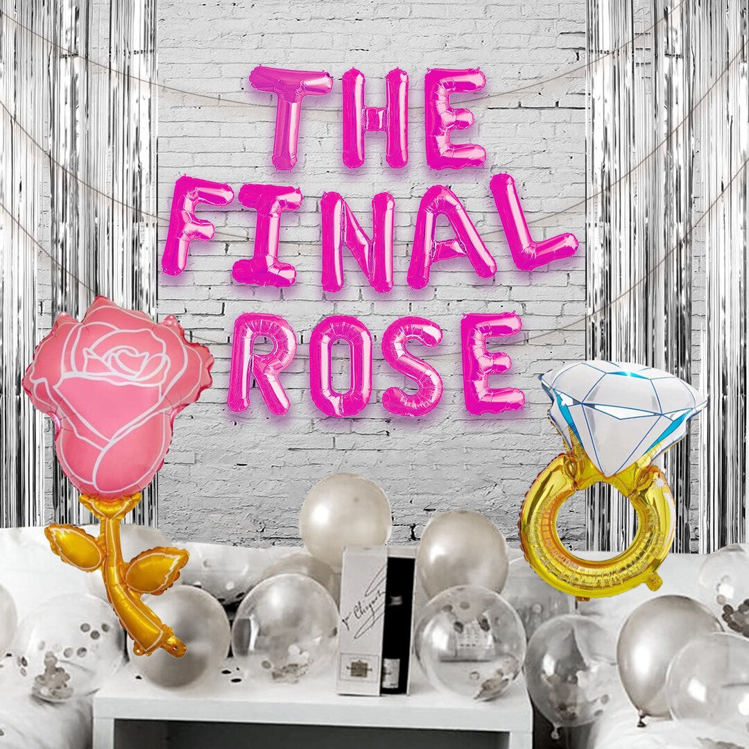 The Final Rose Bachelorette Party Decor Balloon Set | Bachelorette ...