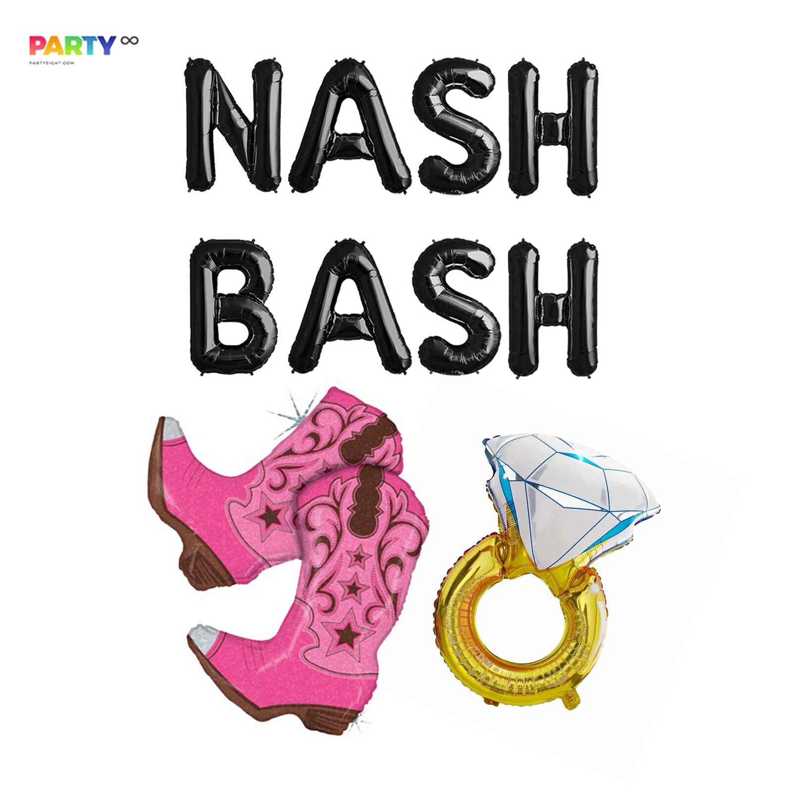 Nash Bash Bachelorette Party Decor Balloon Banner Cowboy - Etsy
