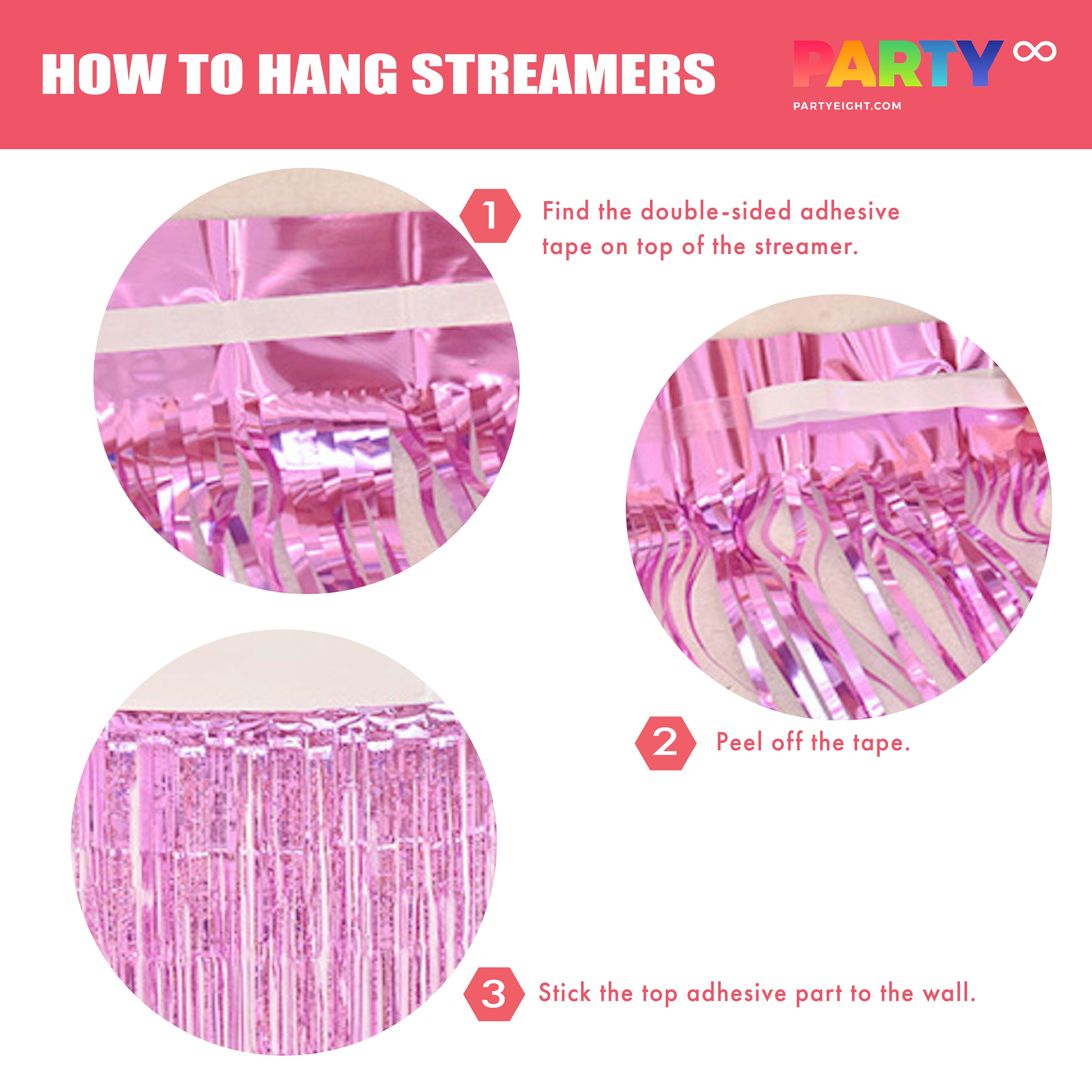 Light Blue Streamer Backdrop Curtain Backdrop Blue | Etsy