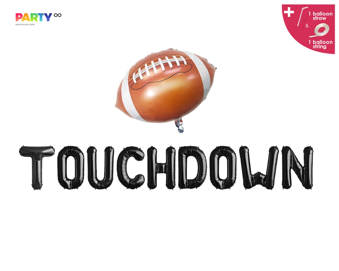 Touchdown Balloon Banner | Superbowl Party Decorations | Football Party ...