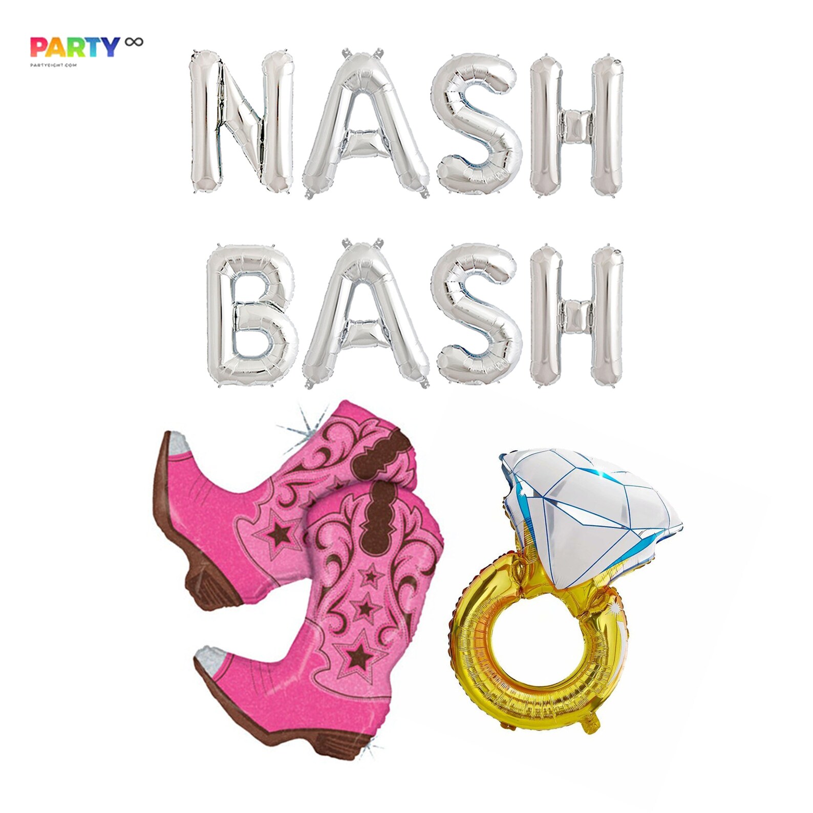 Nash Bash Bachelorette Party Decor Balloon Banner Cowboy - Etsy