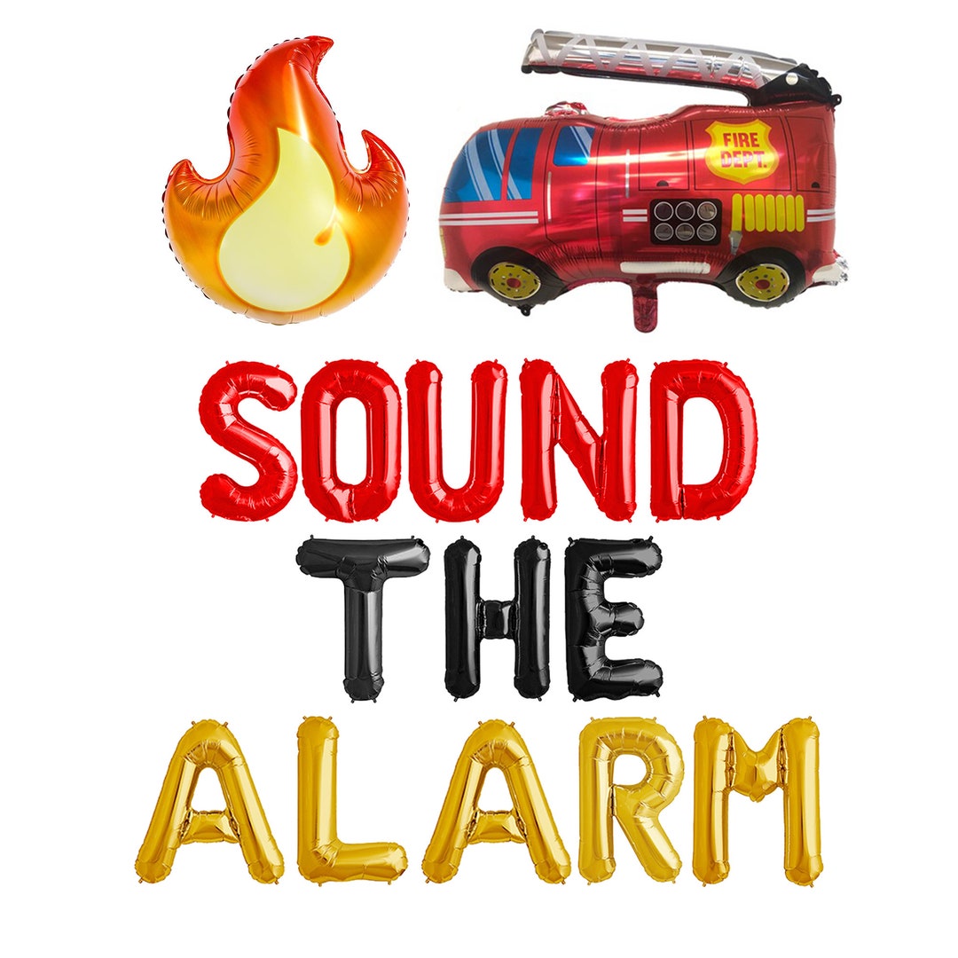 Fire Truck Birthday Balloon Decorations | Fire Truck Birthday Party ...