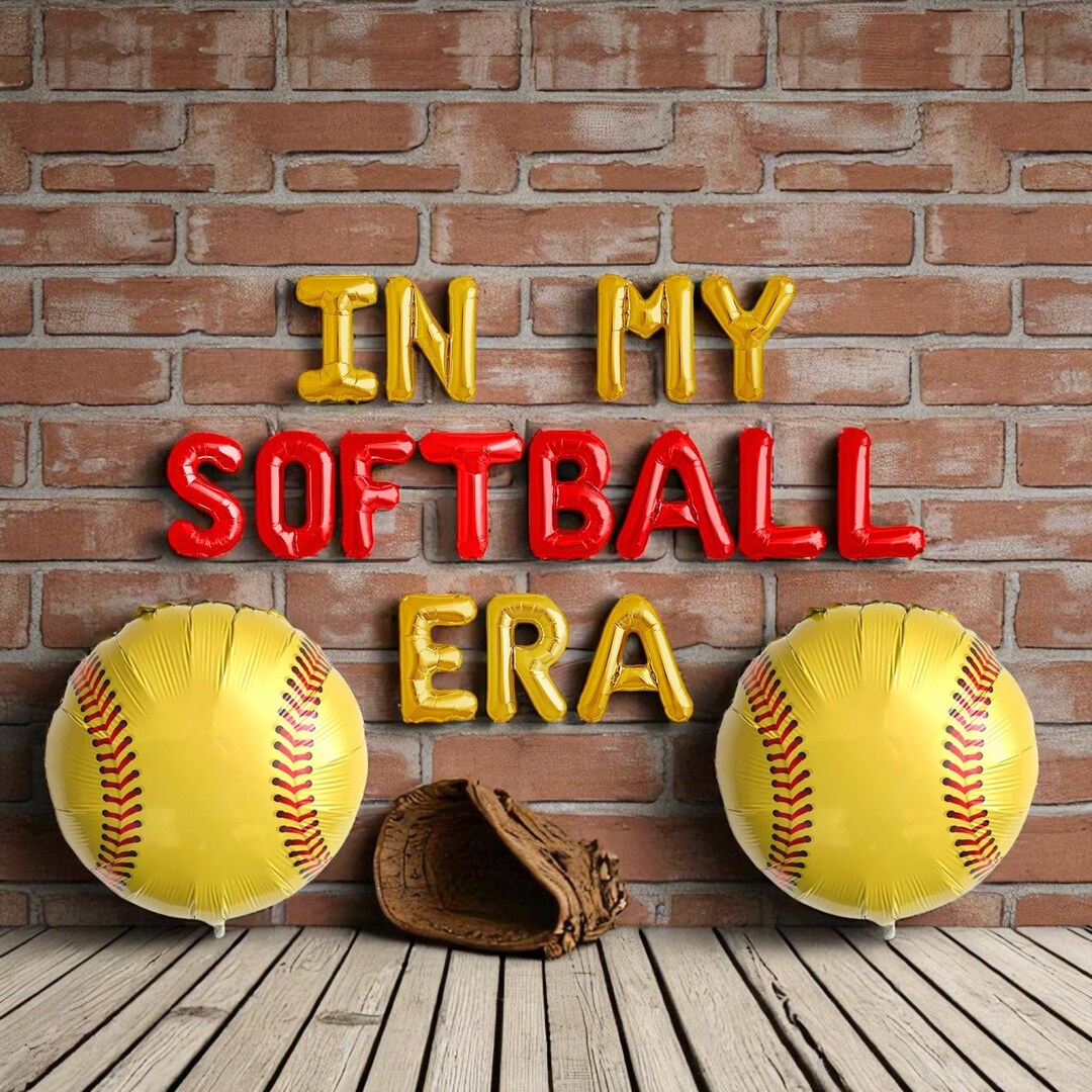 Softball Era Balloon Banner: Birthday Party Decorations - Etsy