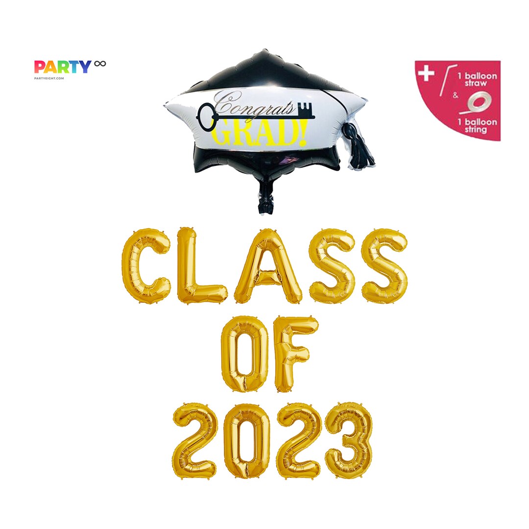 Class of 2023 Balloons College Graduation Party Decor High School ...