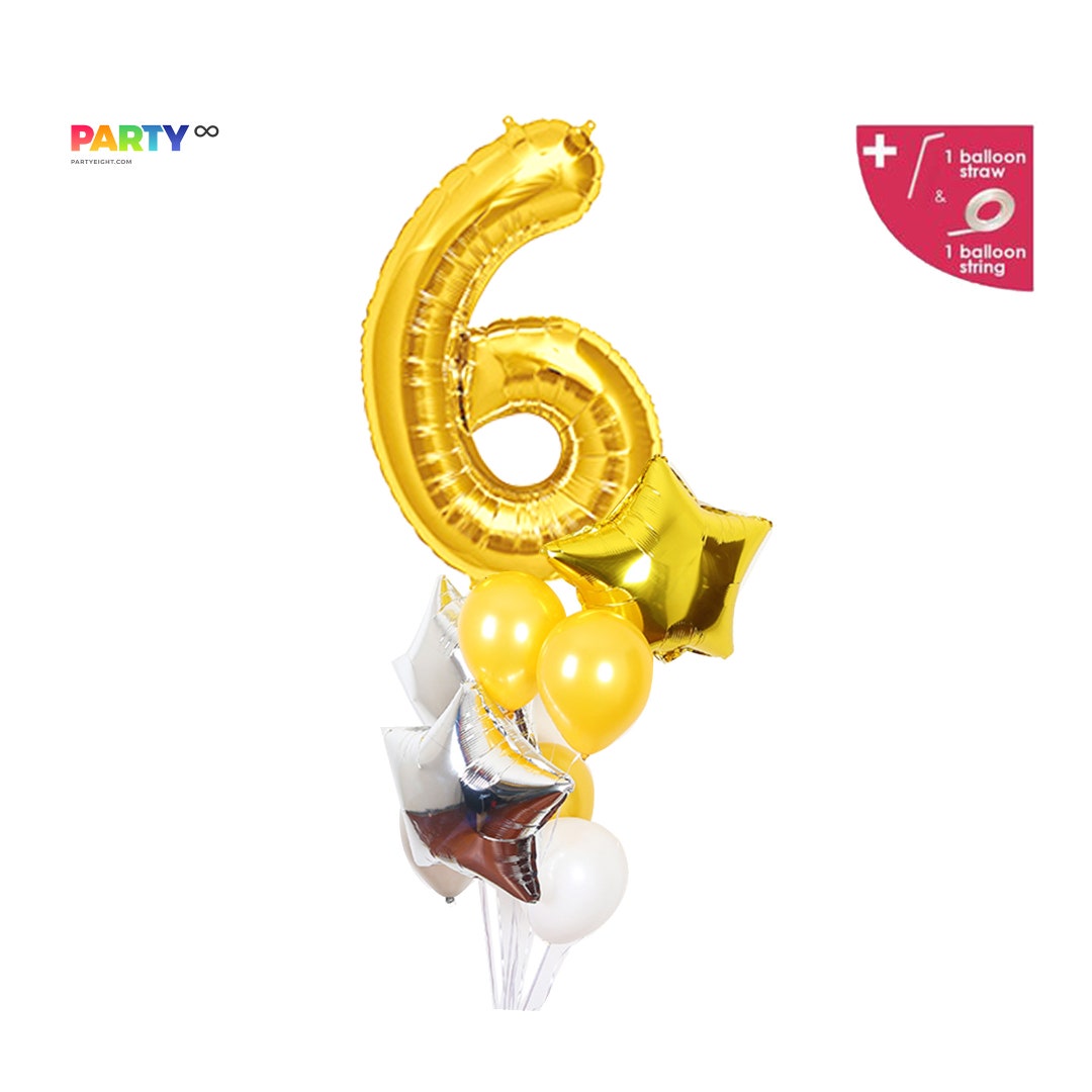 6th Birthday Balloon Bouquet | 6th Birthday Boy Party Boy Decorations ...