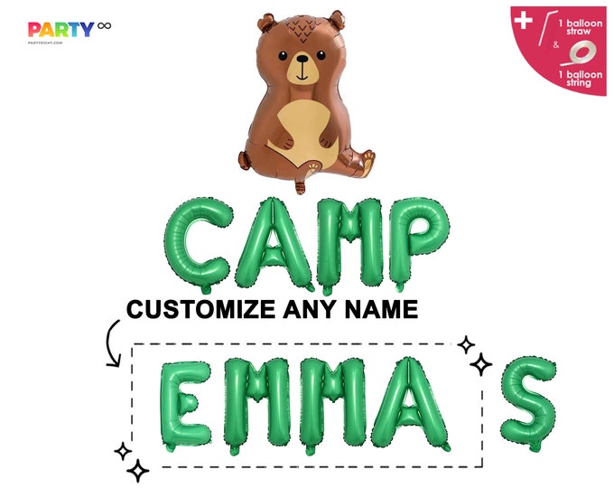 Camping Birthday Banner Camp Birthday Banner Camping Happy Birthday ...