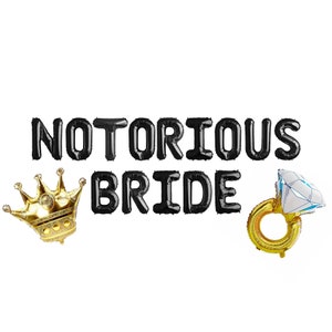 Notorious Bride Bach Balloon Banner| Hip Hop Theme Bachelorette ...