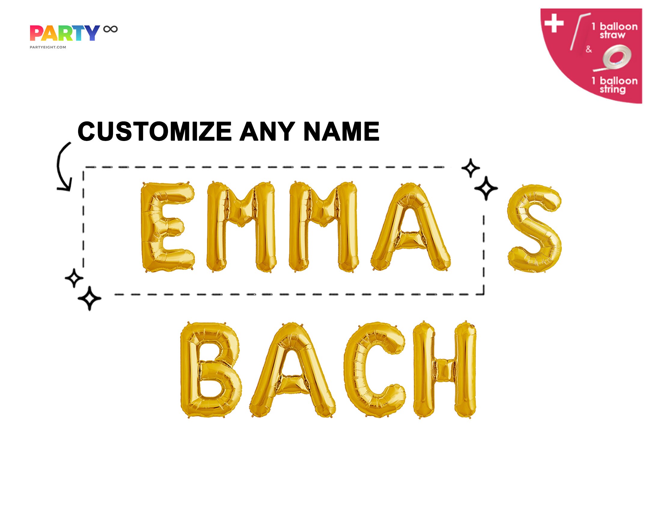 Custom Bach Banner Balloon Bachelorette Party Decor - Etsy