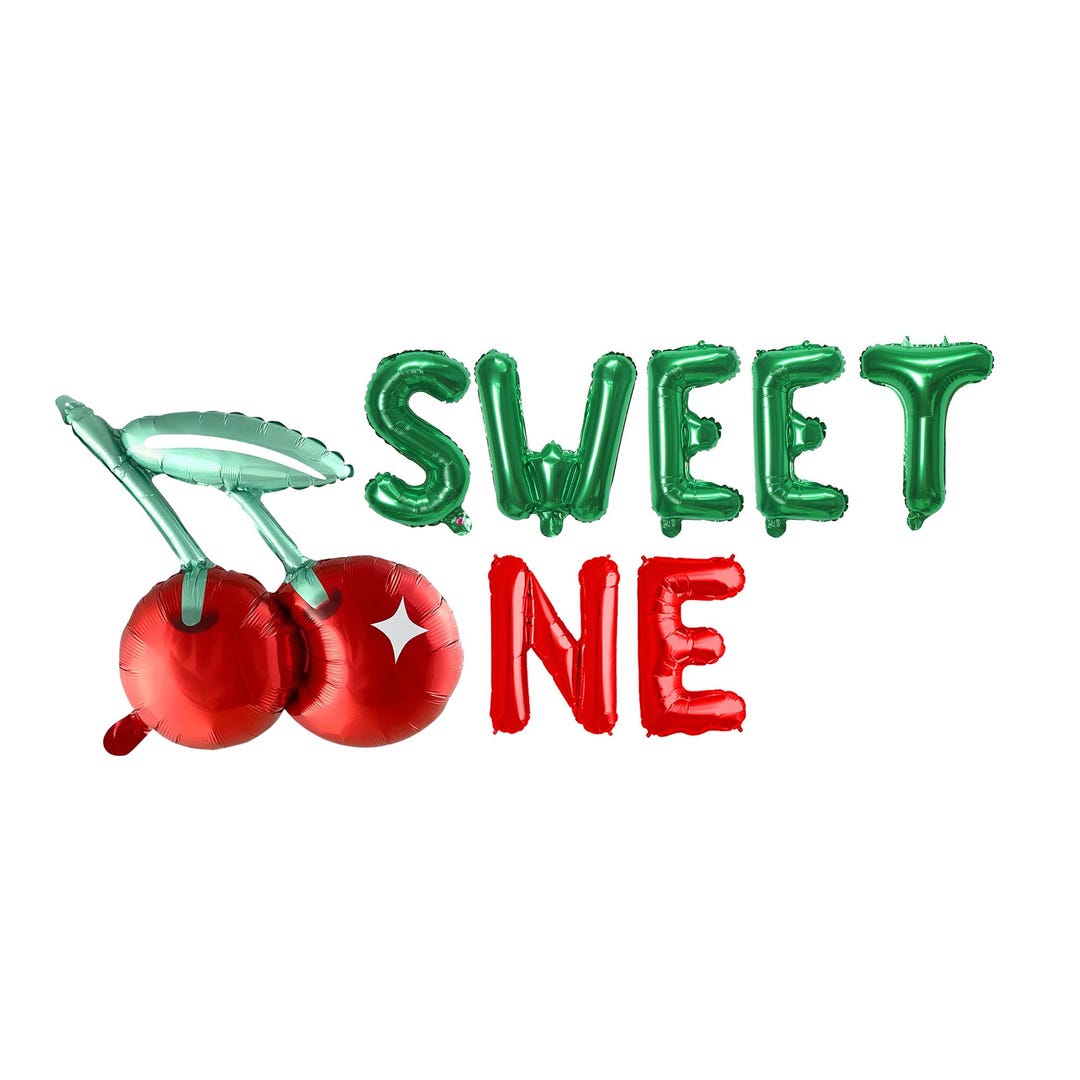 Sweet One Cherry Balloons: 1st Birthday Party Decor - Etsy