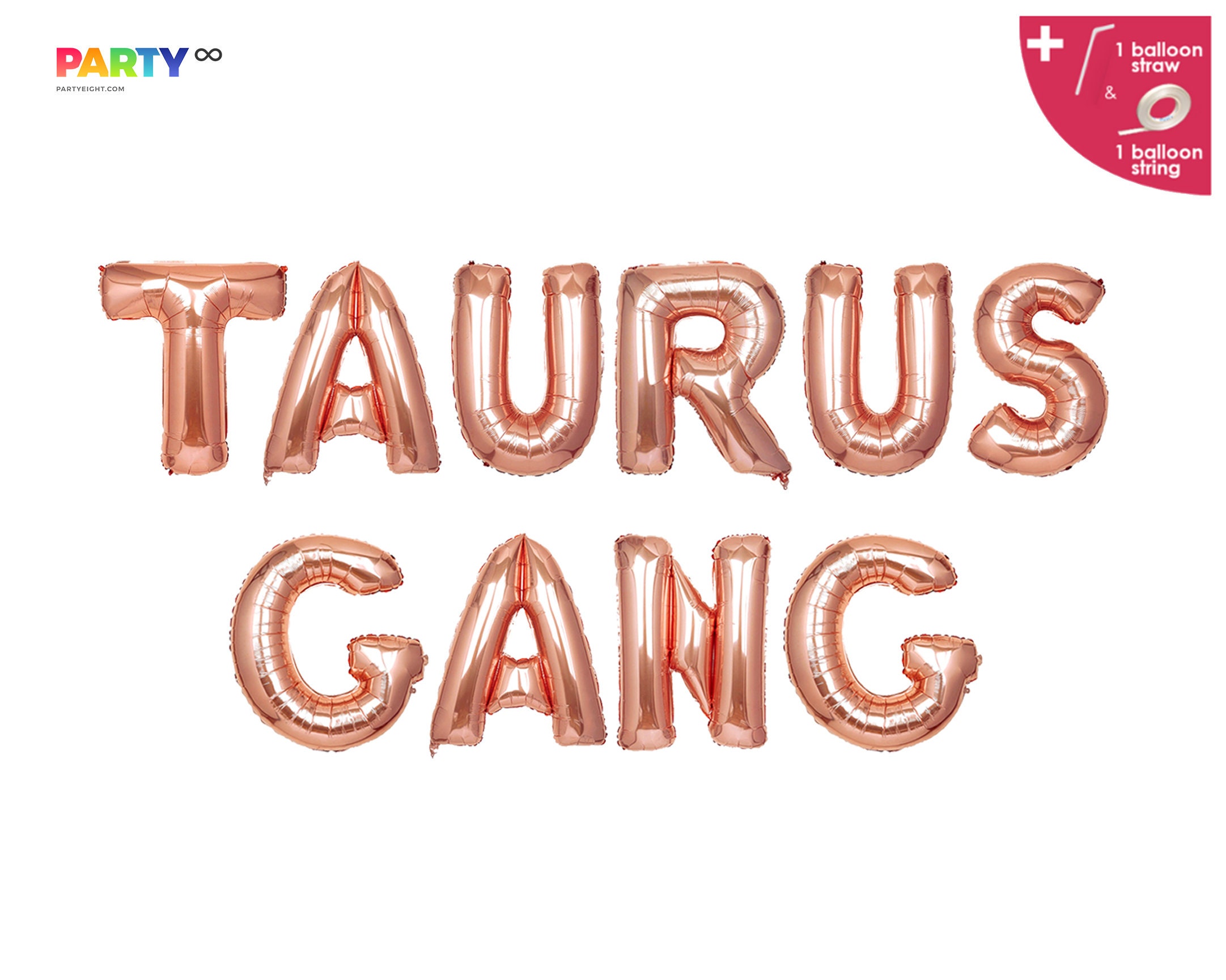 Taurus Gang Balloon Banner 21st Zodiac Birthday Decorations - Etsy