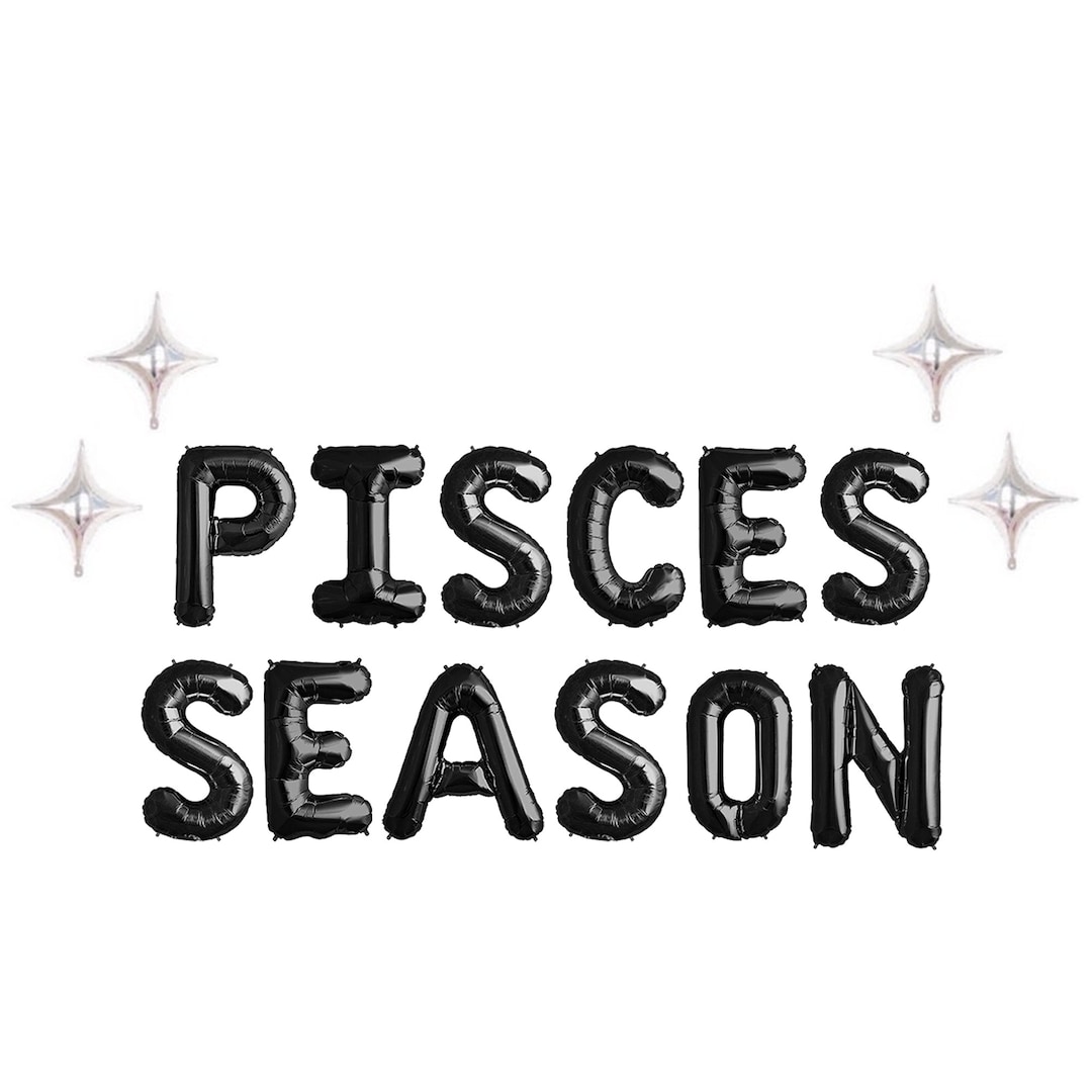 Pisces Season Balloon Banner | 21st Zodiac Birthday Decorations | 18th ...