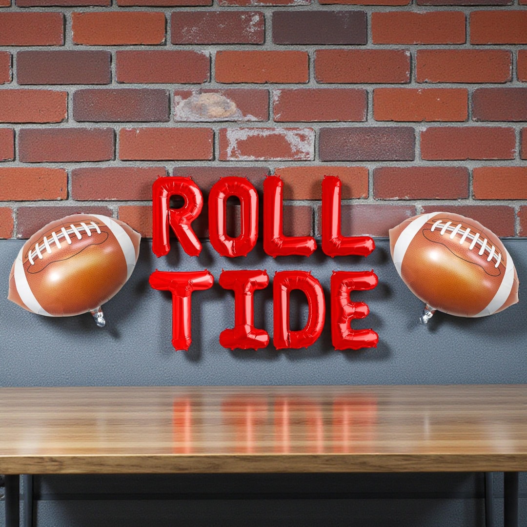 Roll Tide Balloon Banner: Alabama Crimson Tide Football Party Decor - Etsy