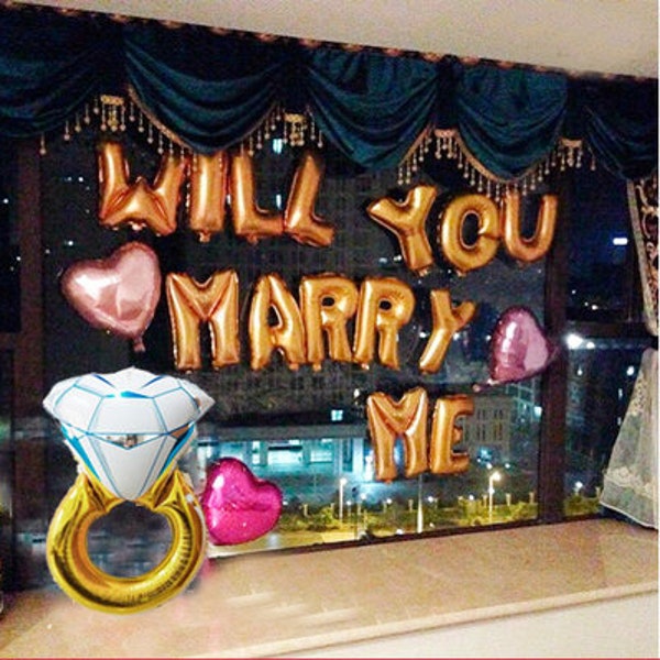 Marry Me Balloons - Etsy