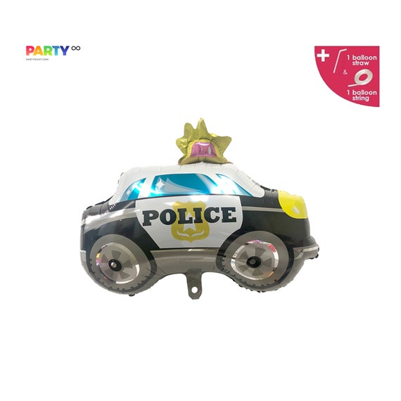 Police Car Balloon | Police Birthday Party | Hero Party | Cop Birthday ...