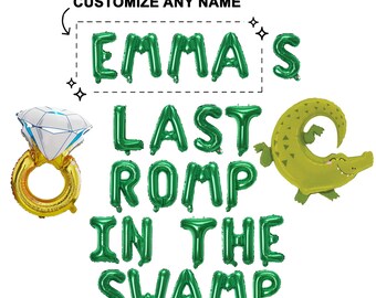 Custom Last Romp in the Swamp Bachelorette Party Banner, Decor ...
