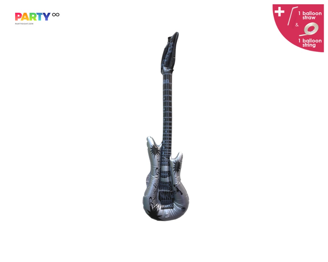 Guitar Balloon Gray Guitar | Rock Instrument Balloon | Music Concert ...