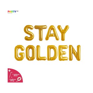 Stay Golden Balloon Decorations | Golden Girls Party Decoration Banner ...