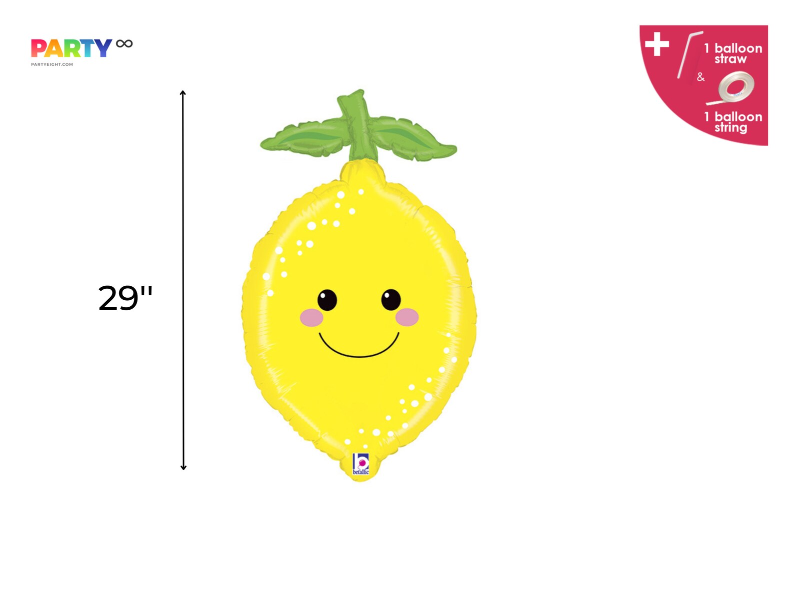 Lemon Balloon Lemon Party Balloons Fruit Party Fruity - Etsy