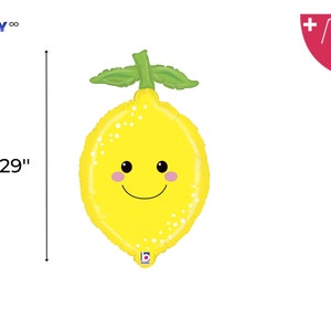 Lemon Balloon | Lemon Party Balloons | Fruit Party | Fruity Balloon ...