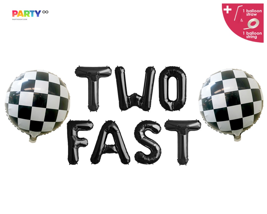 Two Fast 2nd Racing Car Themed F1 Theme Birthday Party Decoration ...
