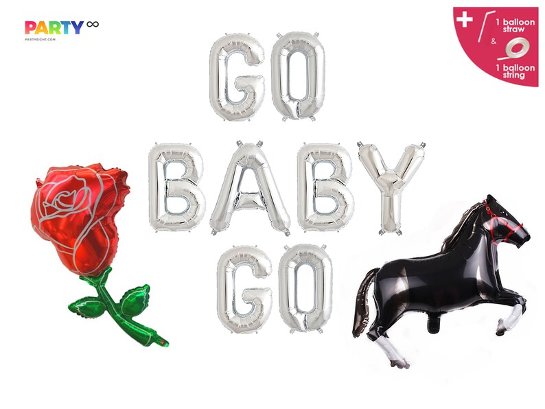 Go Baby Go Banner Kentucky Derby Baby Shower Decorations - Etsy
