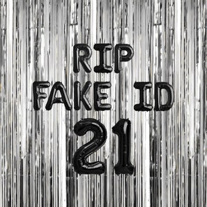 RIP Fake ID Balloon Set Banner | 21st Birthday Party Balloon Decoration ...