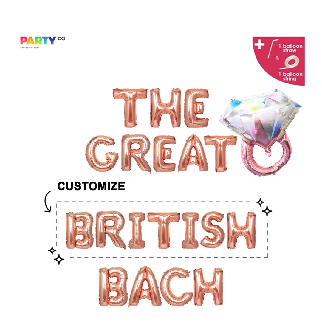 The Great British Bach Banner Custom Bach Theme | Bachelorette Party ...